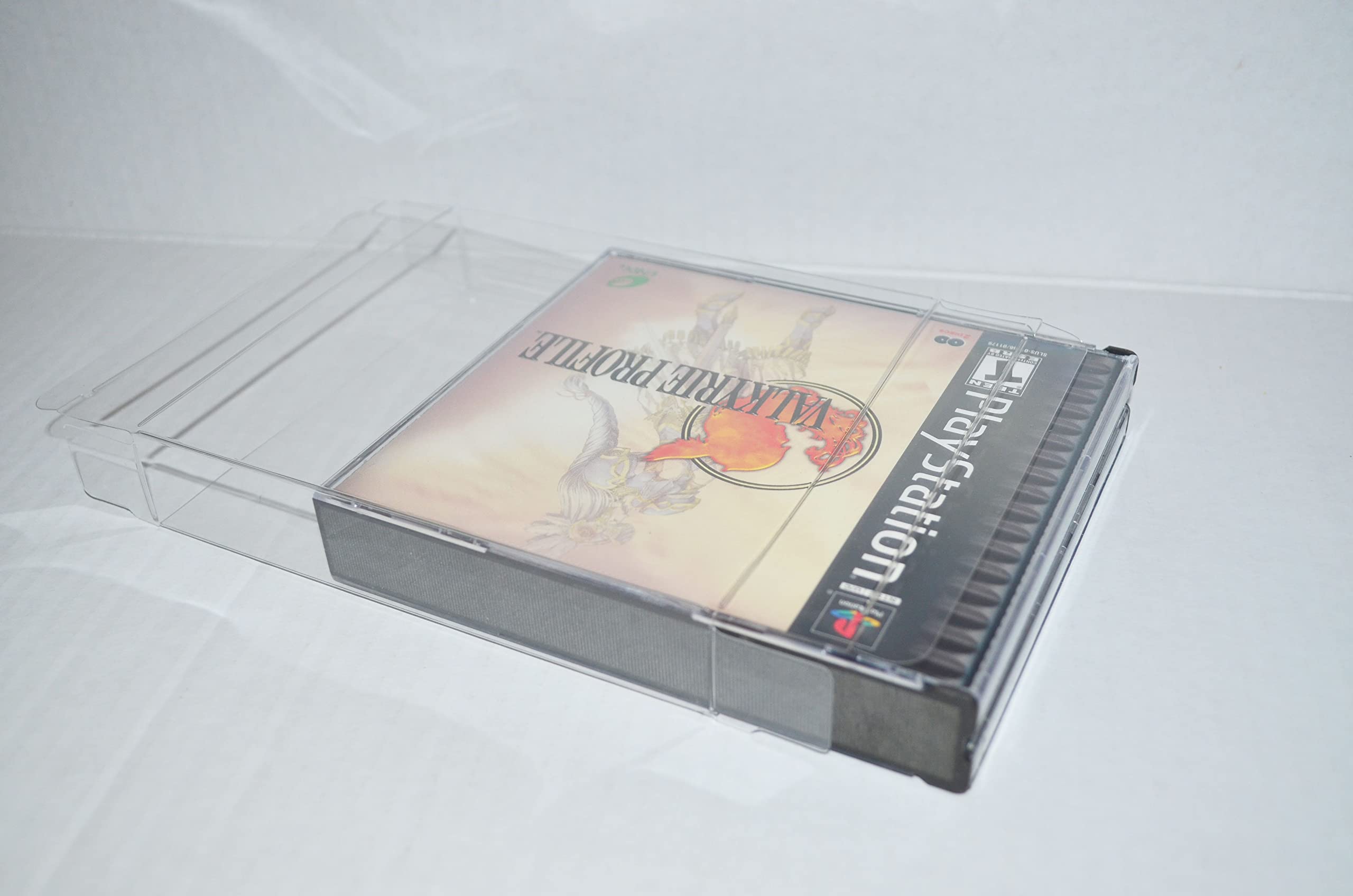 LOKI Premium Dual Double 2-4 Discs Video Game Protector Plastic Cases Display Sleeves Compatible with: Sony PlayStation 1 PS1 | Music Double 2-Discs Sets| 10 Pack