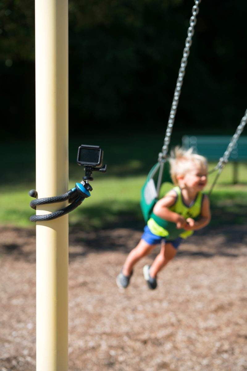 FlexBase 12" Flexible Tripod for GoPro Hero 7/6/5/4/3, Smartphones, Osmo Action, GoPro Fusion, Mirrorless, DSLR