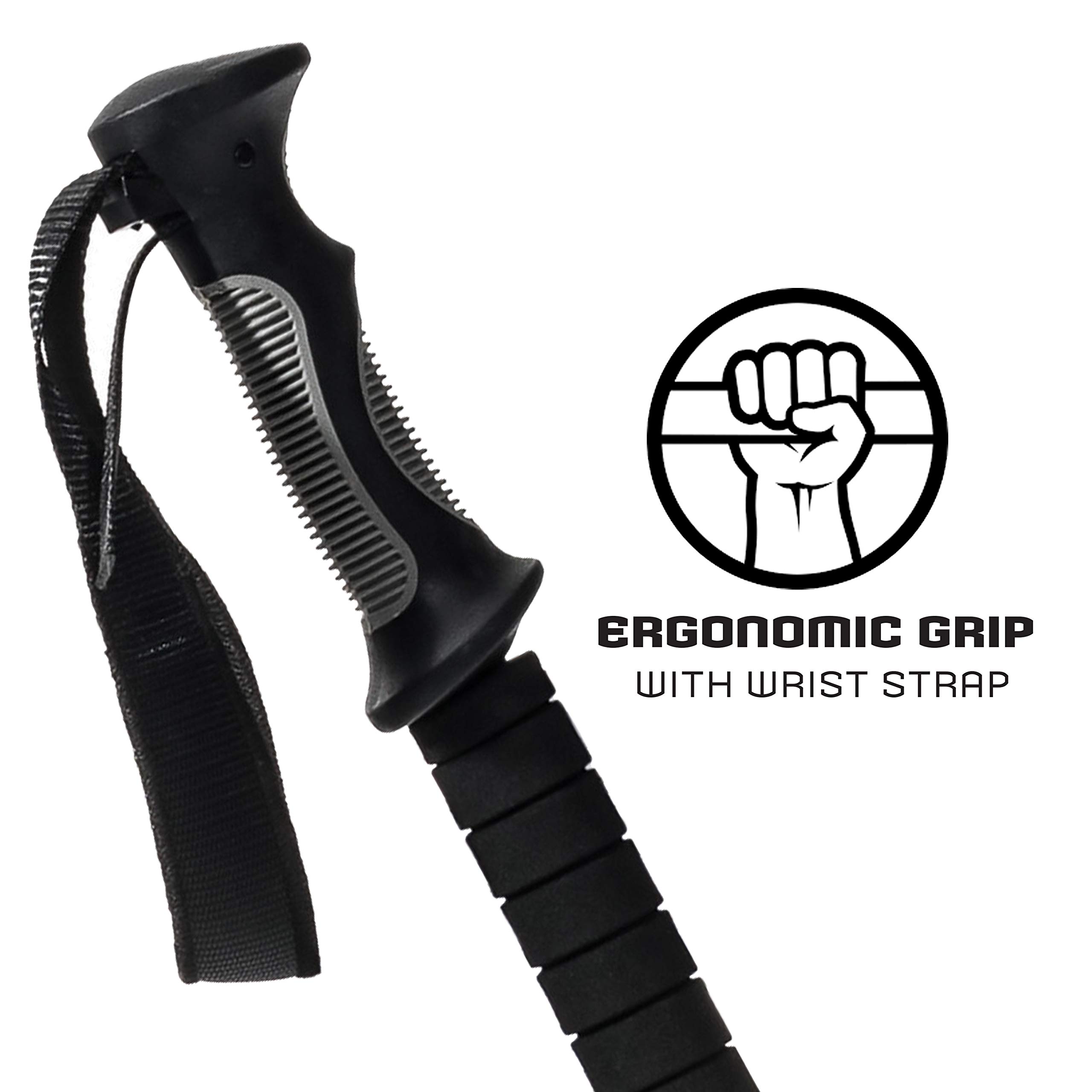 Franklin Sports Arctic Trails Hiking Poles - Lightweight - Anti Shock Technology - Great for All Skill Levels