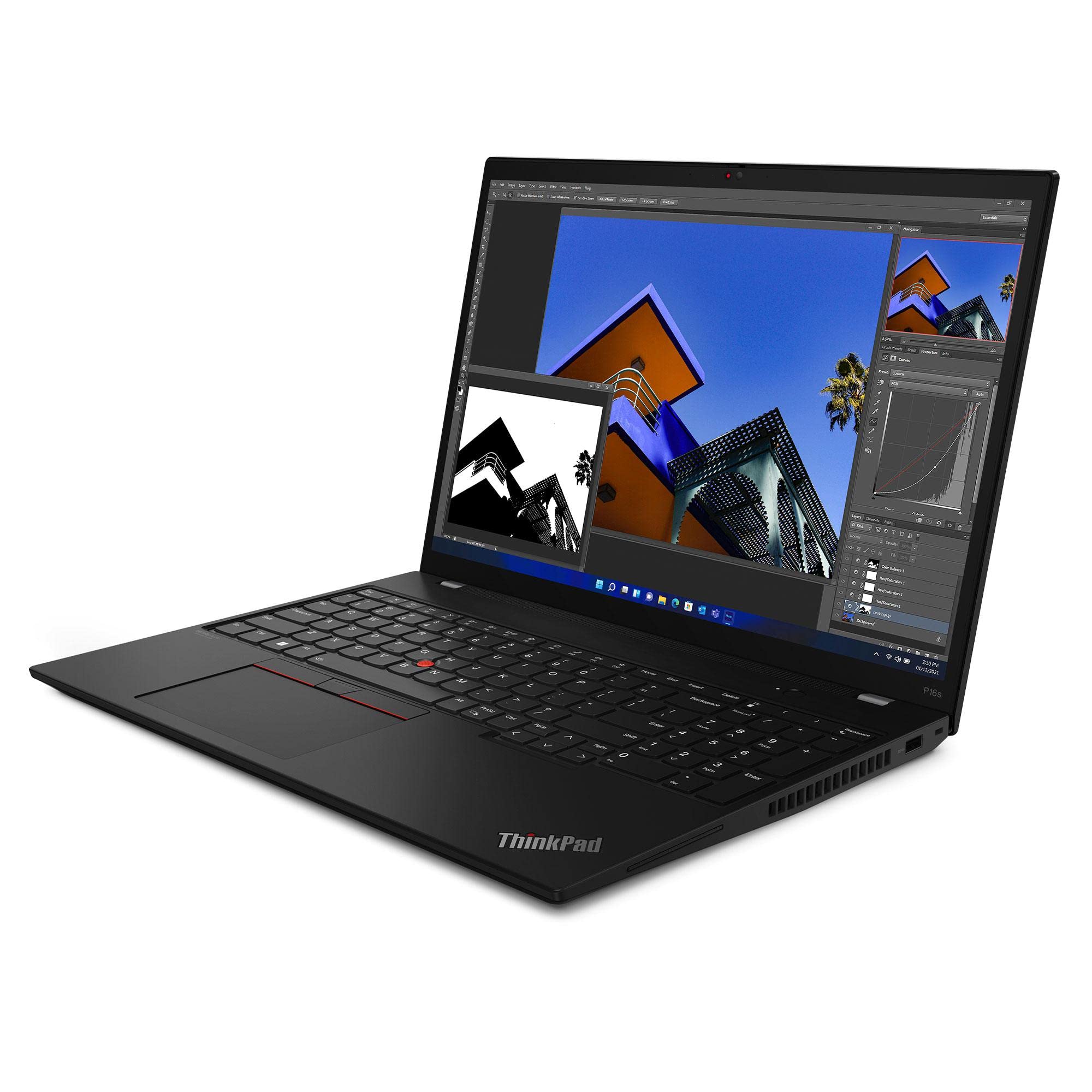 Lenovo Latest ThinkPad P16s Mobile Workstation | 16" WUXGA IPS Display | Intel 12-Core i7-1260P | NVIDIA T550 4GB DDR6 | 40GB DDR4 2TB SSD | WiFi 6E | Thunderbolt4 | Backlit KB | FPR | Windows 10 Pro