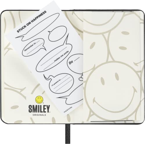 Moleskine Limited Edition Smiley Notebook with Collector's Box, Hard Cover, XS (2.5" x 4.25"), Plain/Blank, Black, 160 Pages