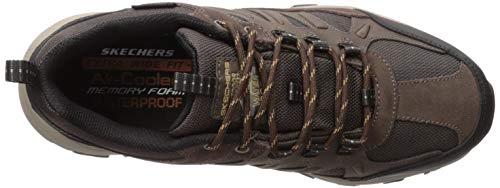 Skechers Men's Selmen-Enago Trail Oxford Hiking Shoe, Chocolate, 13 Extra Wide US