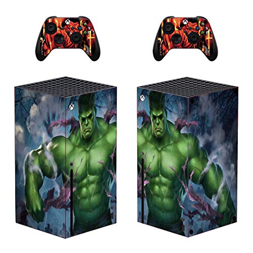 Green Titan X-box-One-Series X Console Vinyl Skin Decal Stickers for X-box-One-Series X Controller Skin KAJAL MANI