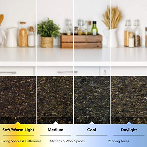 Instant Granite Countertop Vinyl Laminate Sheet | Peel & Stick | Durable Self-Adhesive Paper Resists Heat, Stains, Water | Kitchen & Bath | 36β x 72β | Granite Design | Black (6ft)