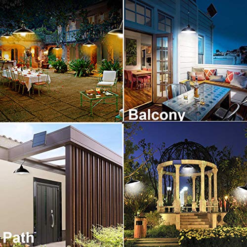 Solar Bulb Lamp,AMZSTAR Solar Light Outdoor Lanterna Pendant Lights,LED Shed Light Hanging Spotlight Light for Outdoor,Garden,Yard,Camping Tent,Fishing (White)