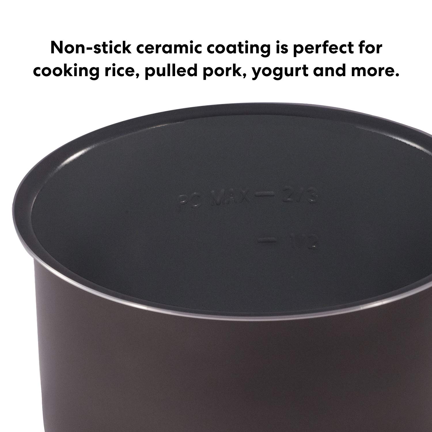 Instant Pot Pro 10-in-1 Pressure Cooker, Slow Cooker, Rice/Grain Cooker, Steamer, Saute, Sous Vide, Yogurt Maker, Sterilizer, and Warmer, 6 Quart & Ceramic Inner Cooking Pot - 6 Quart