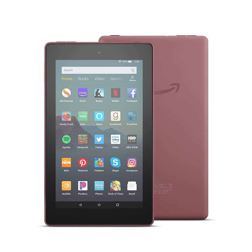 Fire 7 Essentials Bundle including Fire 7 Tablet, Amazon Standing Case, and Nupro Anti-Glare Screen Protector