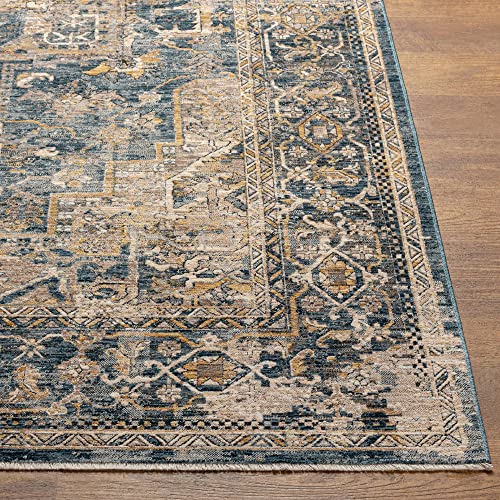Mark&Day Area Rugs, 2x4 Havelock Traditional Teal Area Rug, Blue/Grey/Beige Carpet for Living Room, Bedroom or Kitchen (2'7" x 4')