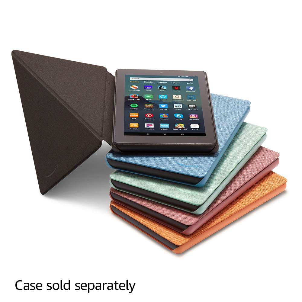 Fire 7 Tablet (7" display, 32 GB) - Black + Amazon Standing Case (Charcoal Black)