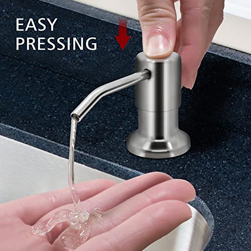 Kitchen Sink Soap Dispenser,Built in Dish Soap Dispenser with Bottle