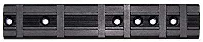 GOTICAL Ruger 10/22 Weaver and 3/8" Dovetail Mount Dovetail Predrilled Receiver Rail Mount Adapter (Black) (Rugar Rail with 30 mm Low Profile Rings)