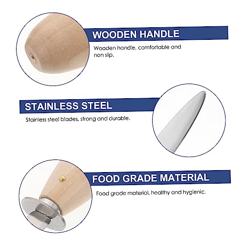 UPKOCH 1pc Consumption Knife Crab Opener Ar Multitool Oyster Opening Tool Cookies Cutter Kitchen Utensil Sets Household Tool Set Multifunctional Seafood Tool Kitchen Supply Wood Gadgets
