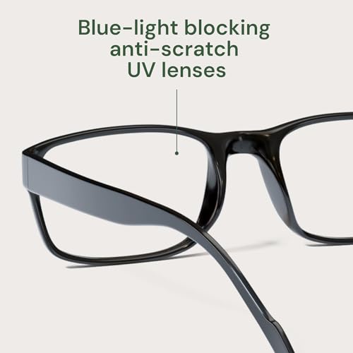 Gaoye 5 Pack Reading Glasses Men, Blue Light Blocking Readers, Mens Prescription glasses, 2.0
