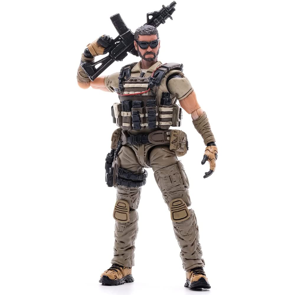 JOYTOY 1/18 Action Figures 4 in Mercenary Trio Collection Solider Figures Military Model (Kahn)