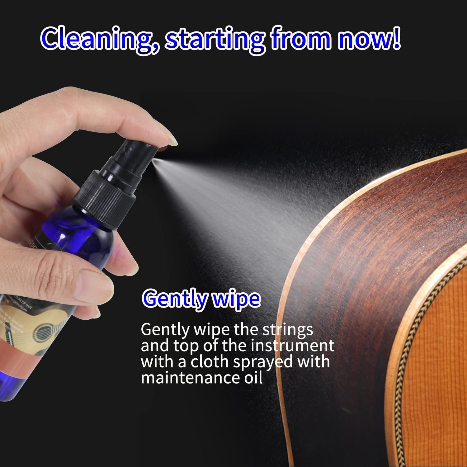 Guitar Polish Spray Musical Instrument Polish