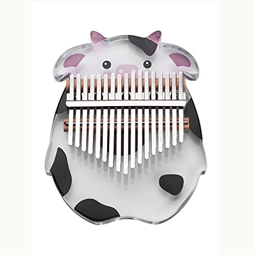 KXDFDC 17 Keys Crystal Kalimba Thumb Piano Cute Acrylic Kalimba with Storage Case Tuning Hammer for Children Adults Beginners