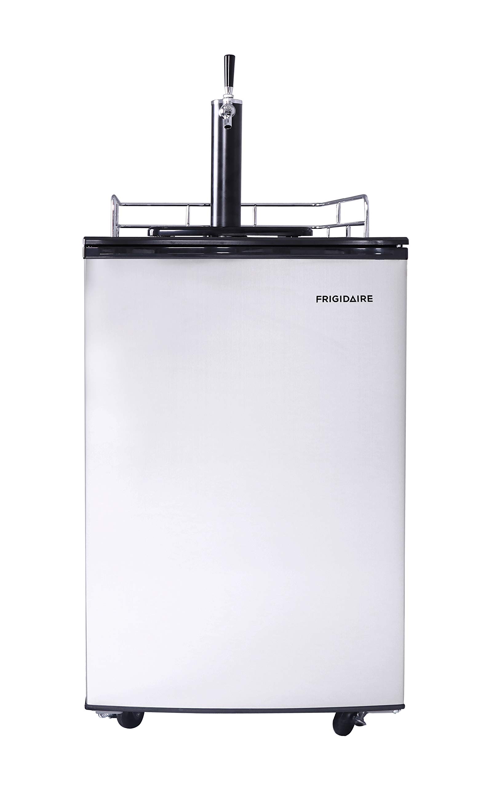 Frigidaire EFRB200 6.1 Cu Ft Stainless Steel Kegerator Beer Bar, XL, White