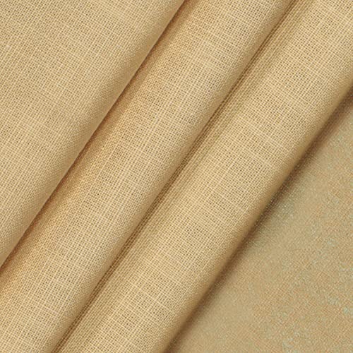 Vue Arashi Modern Boho Decorative Ombre Rod Pocket Window Curtain for Living Room (1 Panel), 52 in x 84 in, Gold