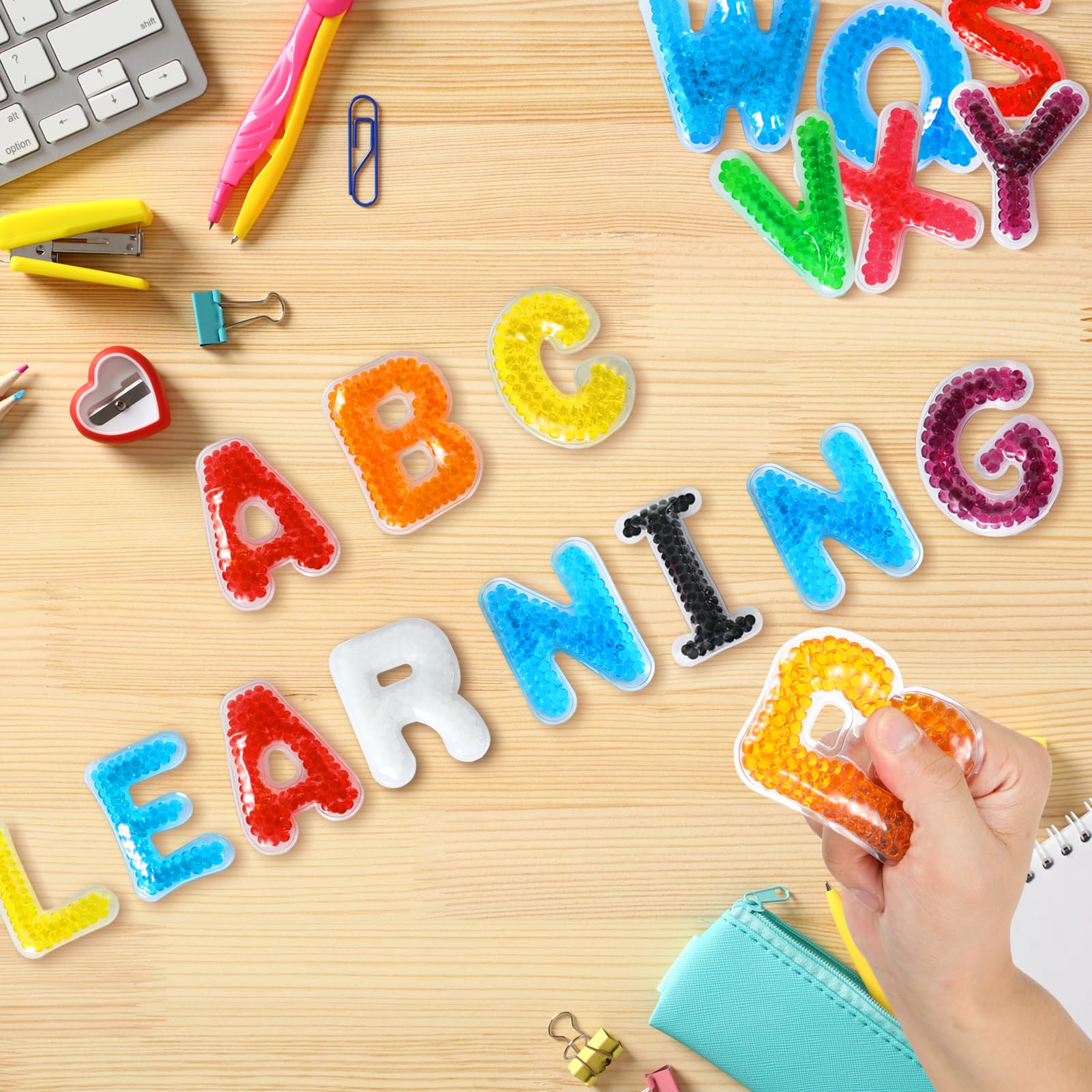 LESONG Alphabet Letters Sensory Toys for Kids (Letter & Number)