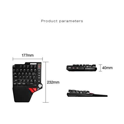 HEBBES K5 Joystick Gamepad with Touch Button Support Mobile Games Keyboard Compatible with iOS Android Smart Phone Handjoy (Color : Android)