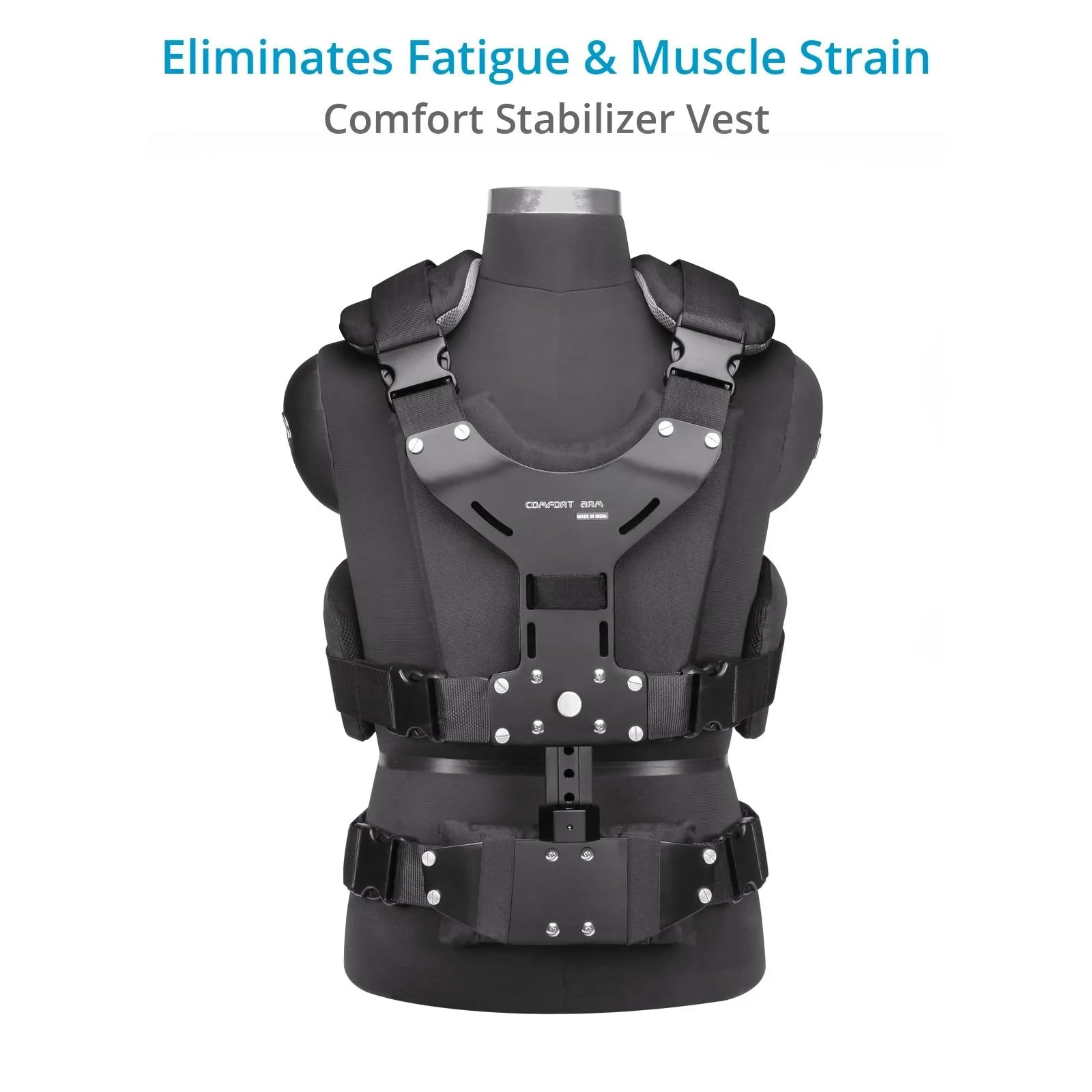 FLYCAM Comfort Stabilizing Arm & Vest for Flycam 5000/3000/DSLR Nano Handheld Camera Video Steadycam Stabilizer up to 5kg | Stabilization Body Mount System for camcorders Stabilization (CMFT-AV)