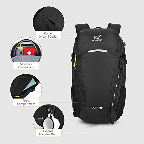 SKYSPER Hiking Daypack 25L for Men Women Lightweight Waterproof Camping Backpack, Day Pack for Travel Outdoor