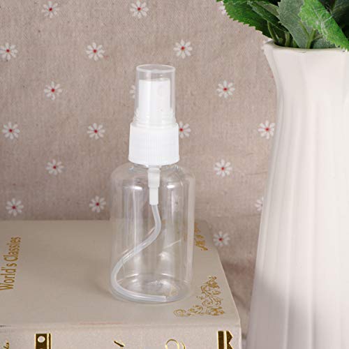 LEUYA 5pcs Fine Mist Sprayer Bottles Refillable Empty Small Spray Bottles Container Makeup Cosmetic Atomizers for Hand Cleaning Essential Oils Travel Perfumes Small