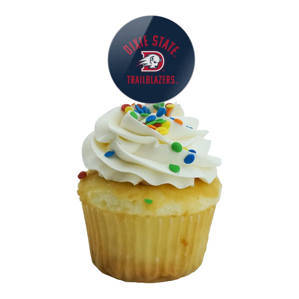 GRAPHICS & MORE Dixie State Trailblazer Cupcake Picks Toppers Decoration Set of 6