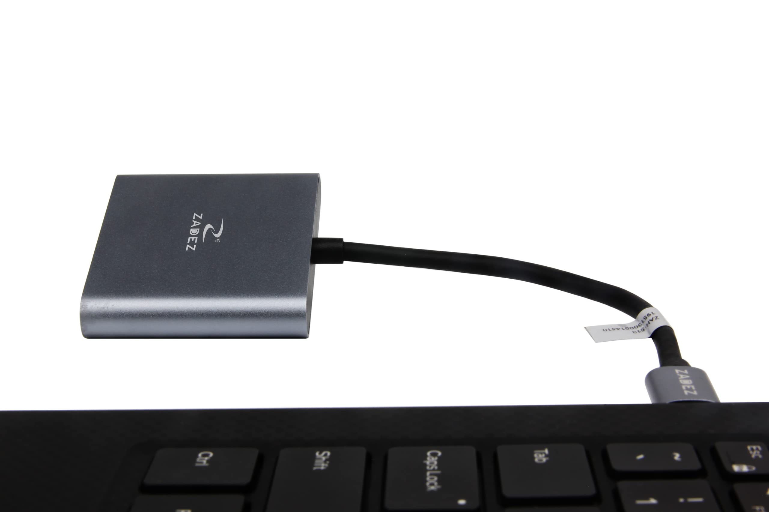ZADEZ ZAH-513 USB-C Hub 3-in-1 Type-C (USB-C) - HDMI Port 4K (30 Hz) - Charging Port in - Power Delivery 60W - USB 3.0 high-Speed Charging Aluminum Material