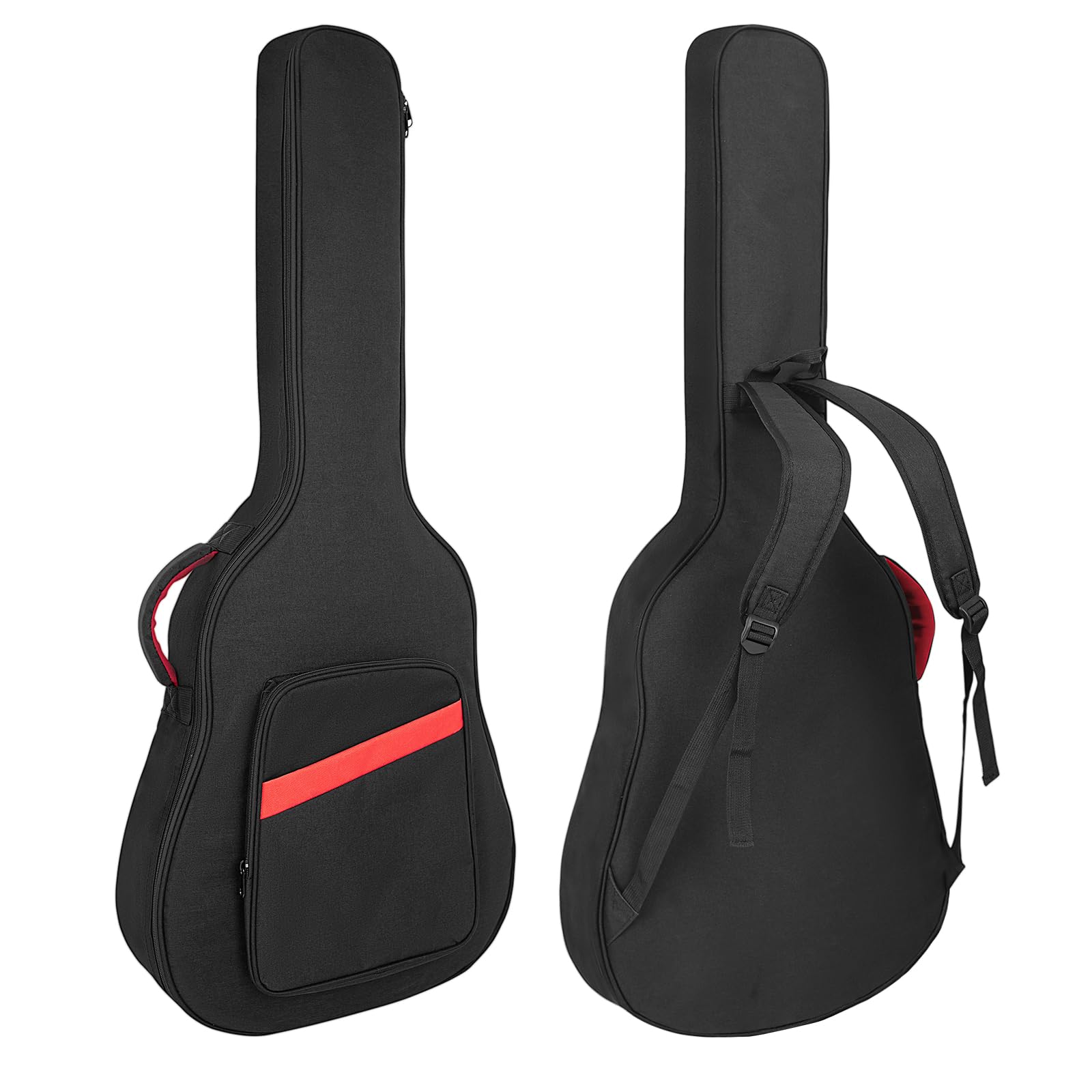 Guitar Bag 0.66in Thick Padded Guitar Gig Bag for 39 40 41 Inch Acoustic Guitar Backpack Case with Pocket