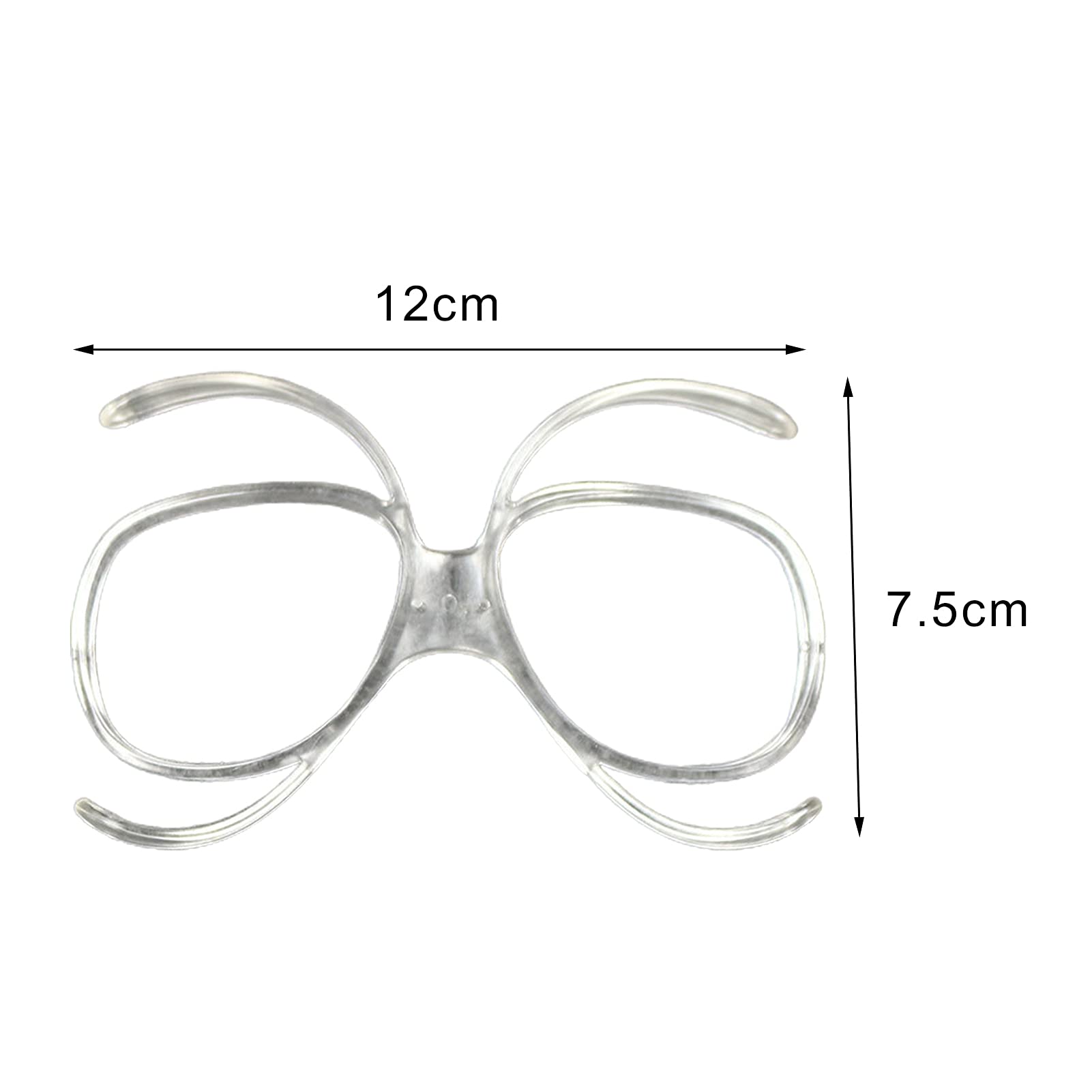 Floralby Goggles Insert Frame Sunglasses Adapter Myopia Inline Frame Myope Friendly Transparent
