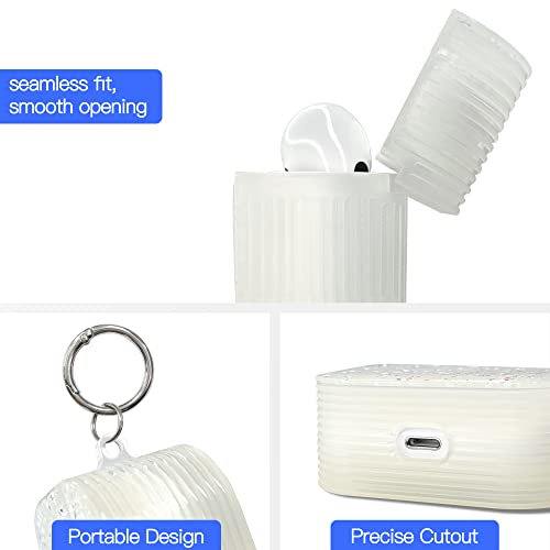 Tucana Cute Shining Airpods Pro Case for Women and Girls, Bling Glitter Hard Case Compatible with Apple Airpods Pro Charging Case (Gold)