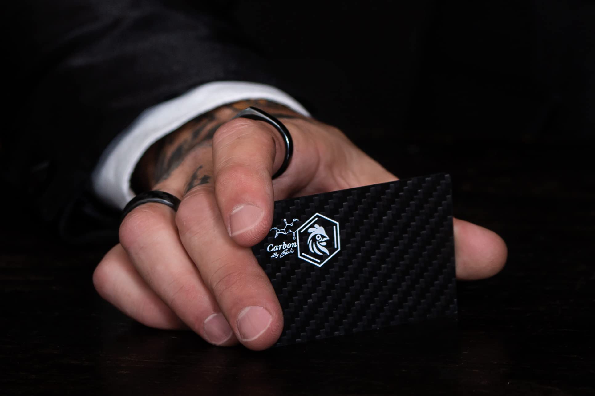 Heated Party XL Carbon fiber Cutting Plate + Carbon Card and Short Straw Gift USA Unisex (3 Cards & Straws Pink Print)
