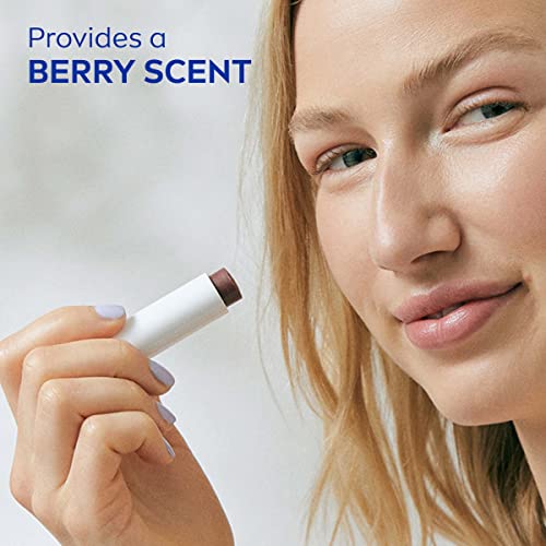 NIVEA Vegan Lip Care Acai Seed Oil and Shea Butter Lip Balm Stick, 0.17 Oz, Pack of 4