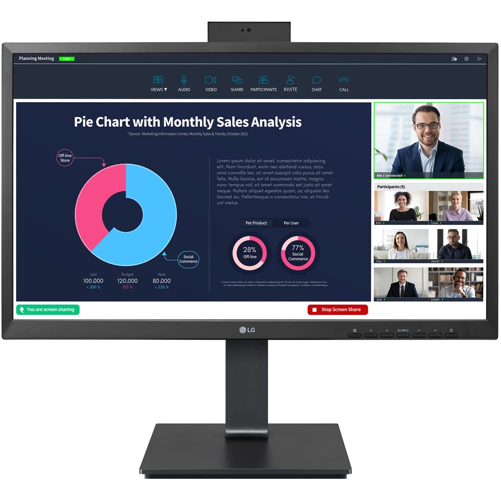LG 24MP750C-B 24 inch Full HD 1920 x 1080 PC Monitor with IPS Display Bundle with 2 YR CPS Enhanced Protection Pack