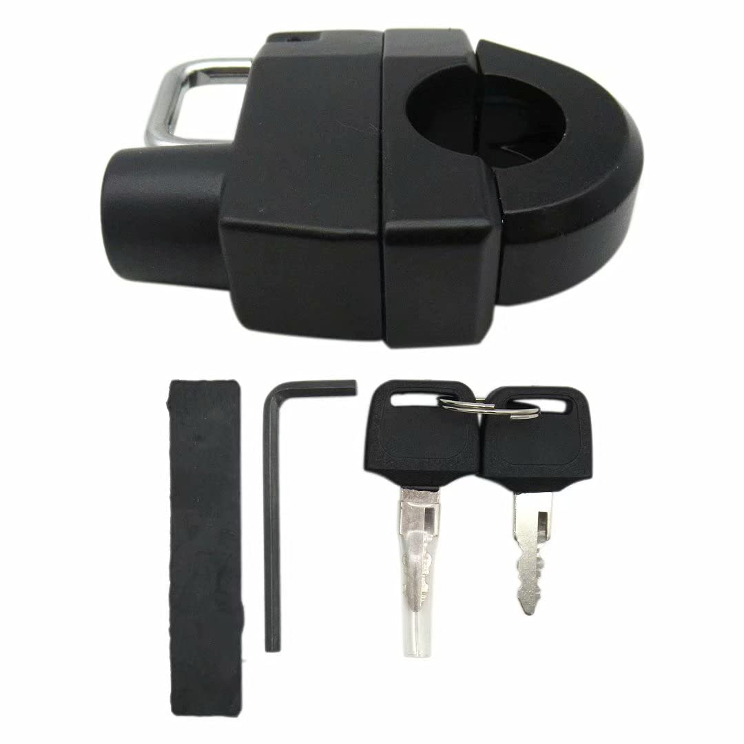 Gxcdizx Universal Motorcycle Helmet Lock for 25mm Engine Crankcase Crash Bar Motorbike
