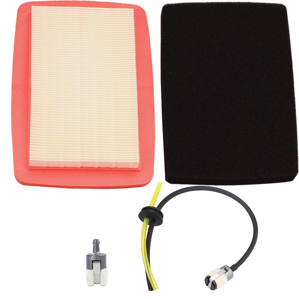 Fuel Li 544271501 512652001 Air Filter for Husq 170BF 170BT 180BF 180BT 370BFS 370BTS 380BFS 380BTS 570BFS 570BTS 580BFS 580BTS 65.6cc 75.6cc 2-Cycle Backpack Leaf Blower with Tune-Up Kit