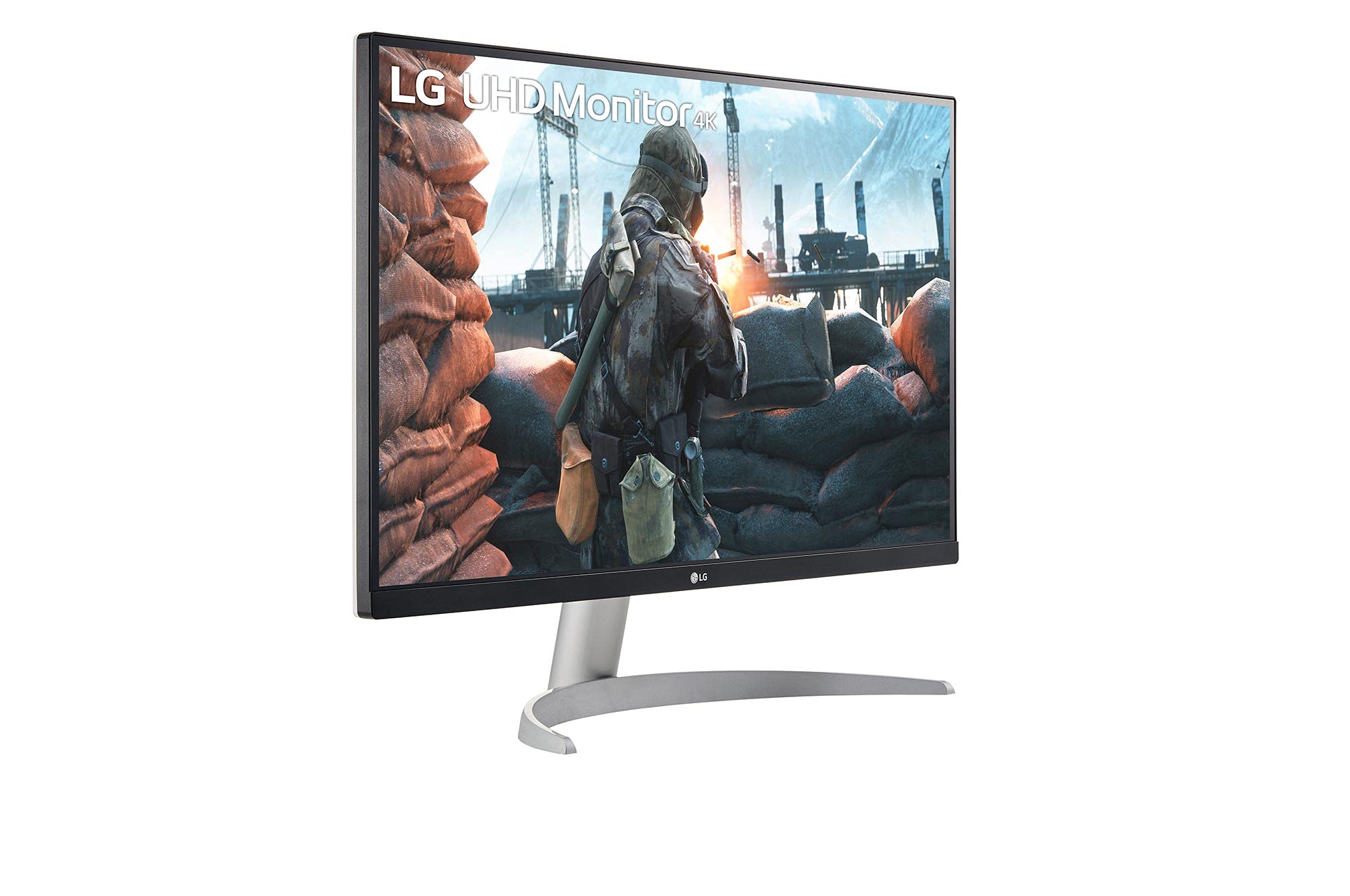 LG 27UP600-W 27" 4K UHD IPS Monitor, DCI-P3 95%, 5ms (GTG), HDMI, VESA DisplayHDR 400, AMD FreeSync, Black Stabilizer, OnScreen Control, Reader Mode, White