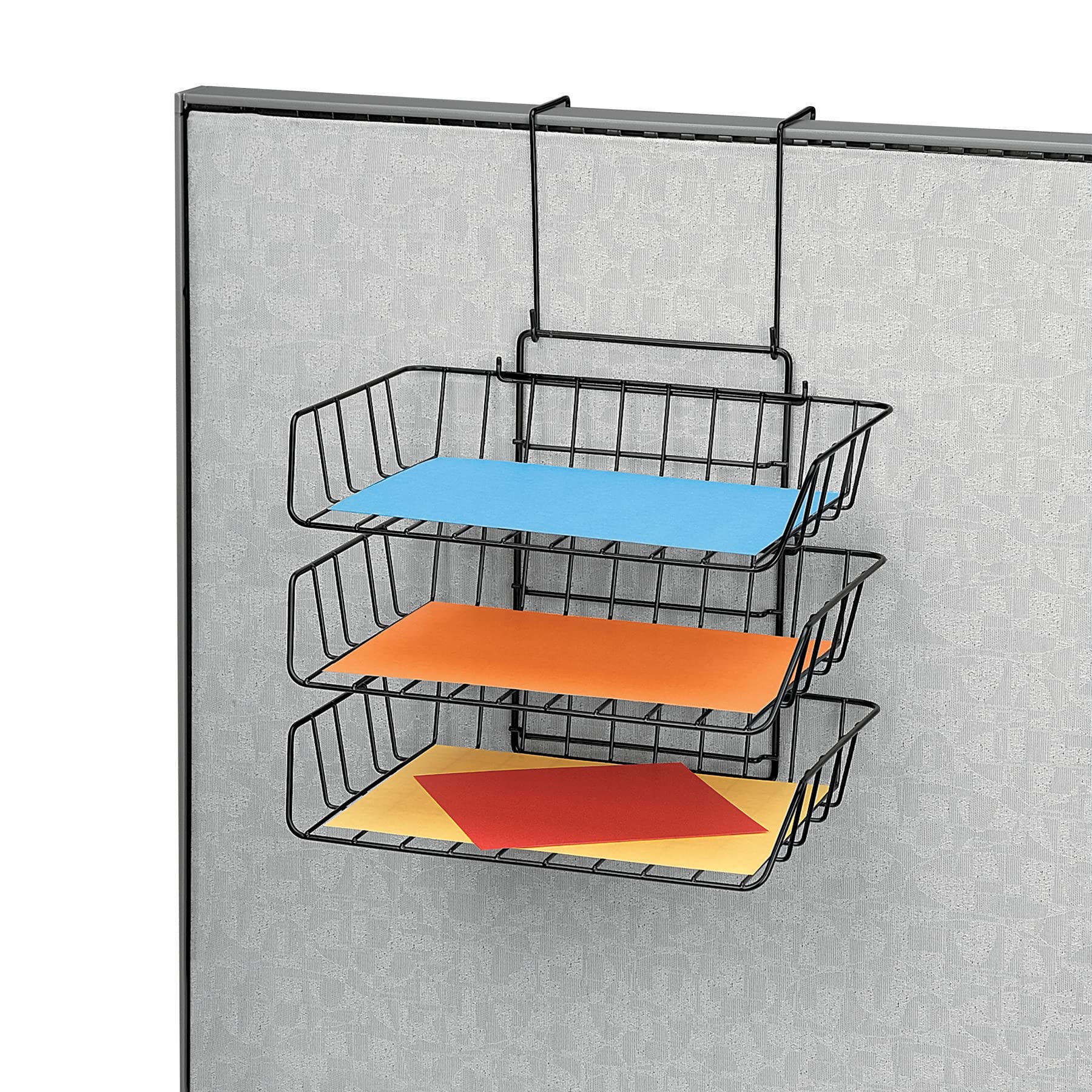 Fellowes 75310 Wire Partition Additions Triple Tray, Side-Load, Letter Size