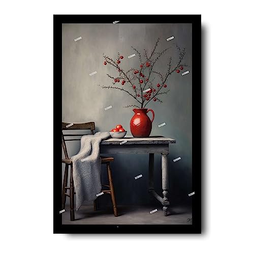 FLFGIDD Canvas Oil Painting Farmhouse Decor Canvas Wall Art Rustic Wall Decor for Living Room Bed Room Office 5x7inch with Solid Wood Frame