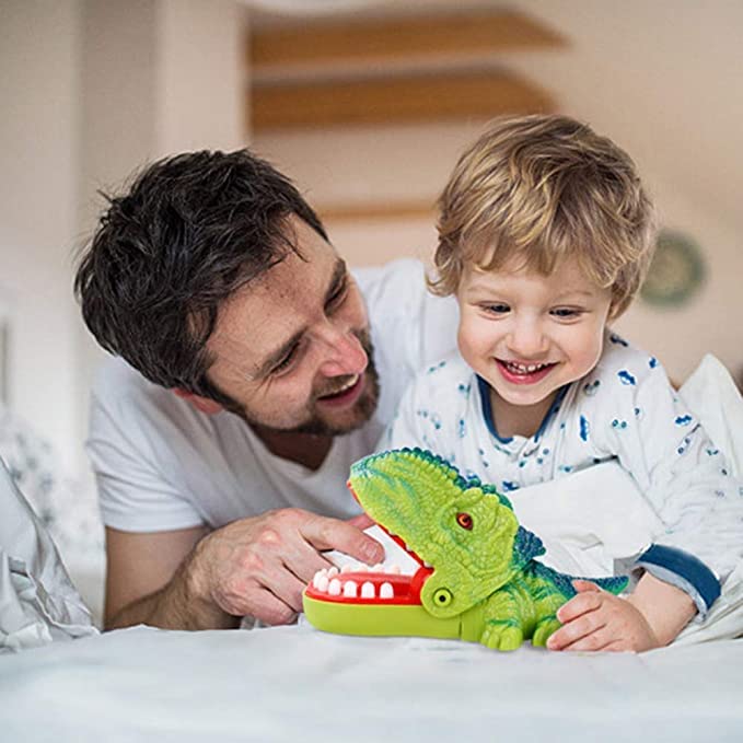 LUNNUN Dinosaur Tooth Toy Children's Game, Dinosaur bite Finger Dentist's Game Interesting Toys and Sounds, Age 4 and Above