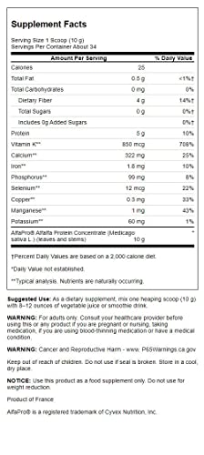 Swanson Alfapro Non-GMO Alfalfa Protein Concentrate 12 Ounce (340 g) Pwdr