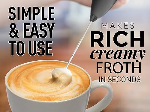 Zulay Powerful Milk Frother & Magia Super Automatic Coffee Espresso Machine - Frother Handheld Foam Maker for Lattes - Espresso Coffee Maker With Easy To Use 7β Touch Screen - Drink Mixer for Coffee