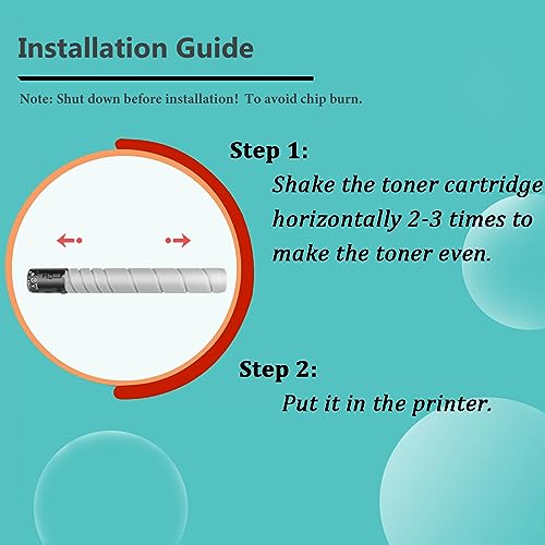 FLOAPA TN323 Toner Cartridge Use for Konica Minolta Bizhub 287 227 367 7522 7528 Printers