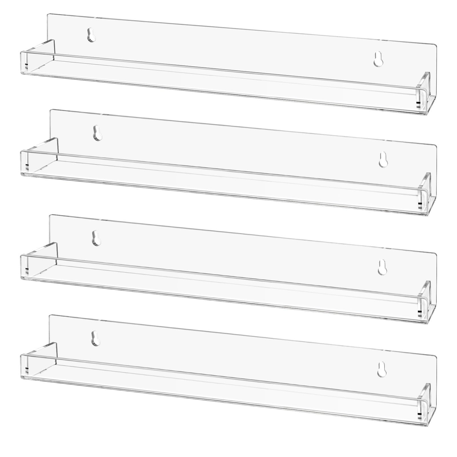 Vowcarol Clear Paint Organizer Wall-Mount, Miniature Paint Holder, Paint Rack Organizer, Craft Paint Organizer Rack