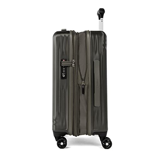 Travelpro Maxlite Air Hardside Expandable Luggage with 8 Spinner Wheels, Lightweight Hard Shell Polycarbonate Suitcase, Slate Green, Carry-On 21-Inch