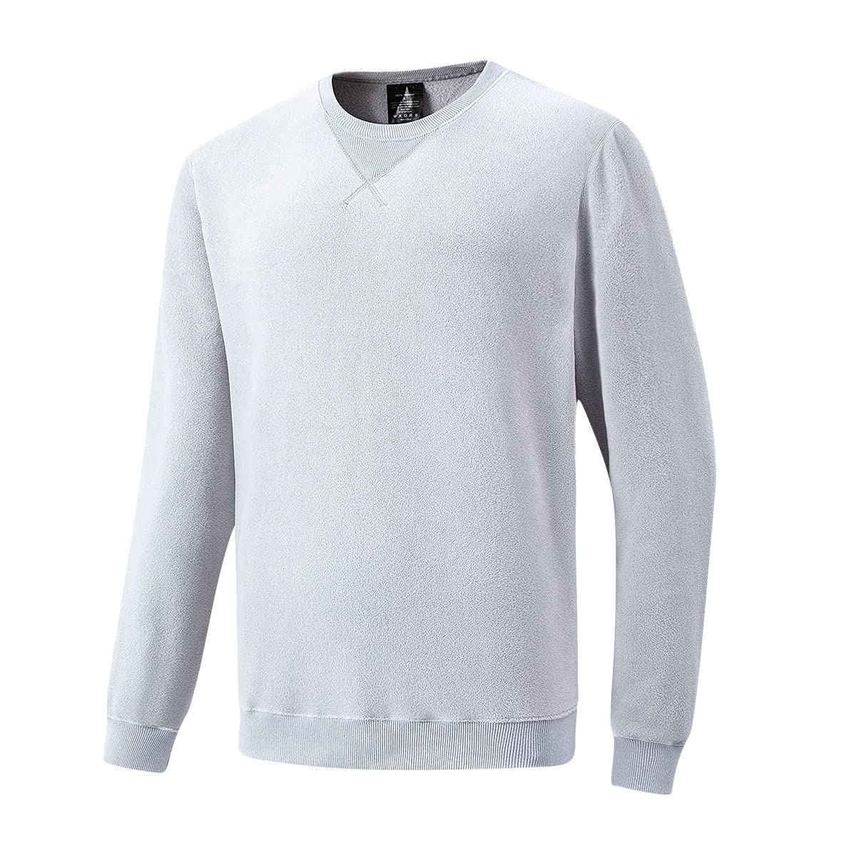 ElsMorr Men's Soft Plush Fleece Crewneck Sweatshirt - Breathable Athletic Pullover Sweater Blue