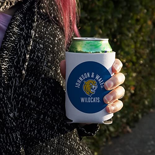 Johnson & Wales University Wildcats Logo Can Cooler - Drink Sleeve Hugger Collapsible Insulator - Beverage Insulated Holder