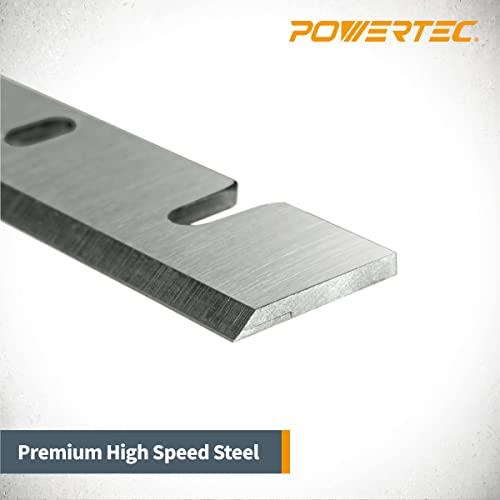 POWERTEC 12809V 12-1/2 Inch Planer Blades Replacement for DeWalt DW733 Planer, Replacement Woodworking Planer Knives for DW7332, Set of 2