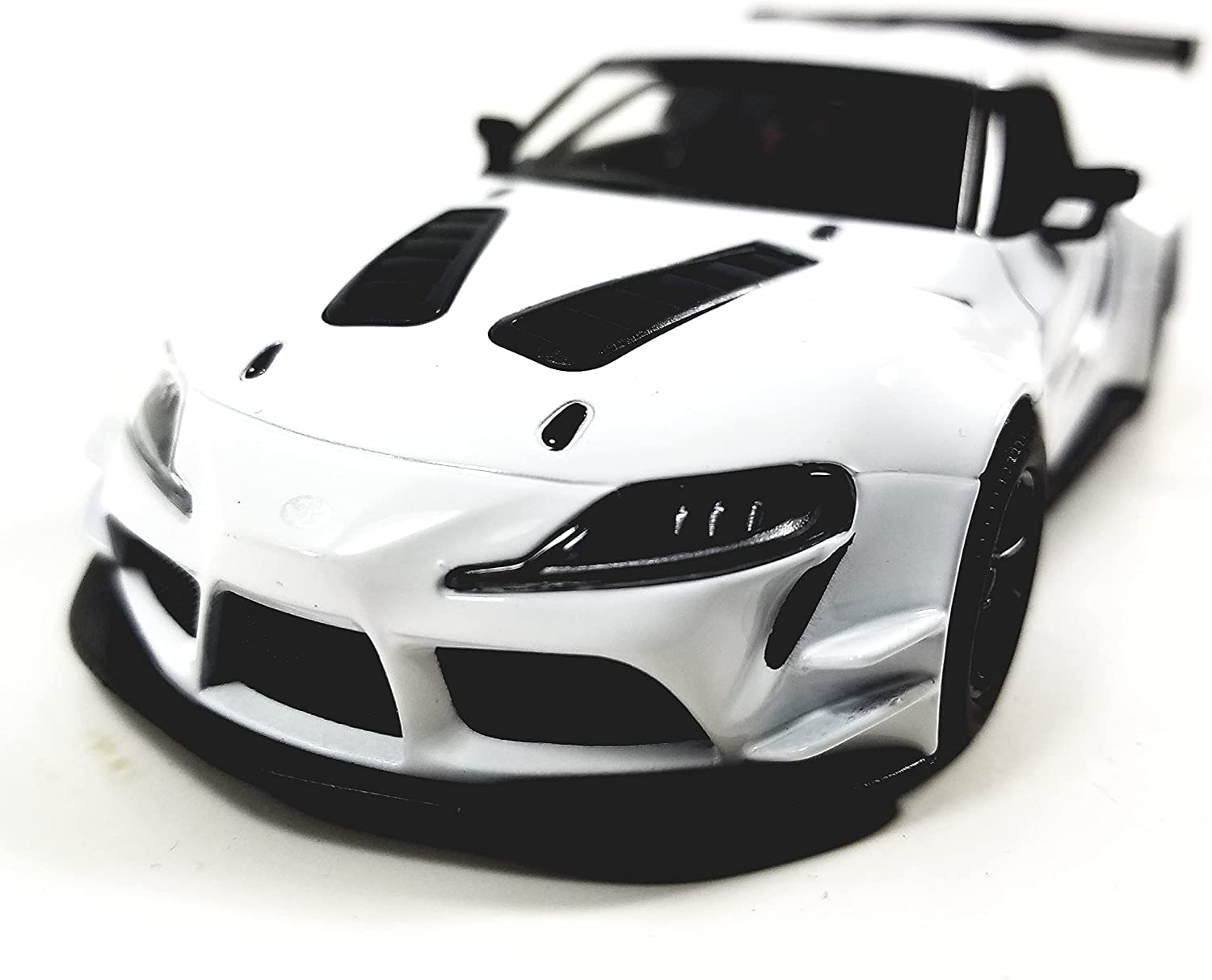 KiNSMART Toyota GR Supra Concept Racing Edition 5" 1:36 Scale Die Cast Metal Model Toy Car (SetOf4) w/Pull Back Action